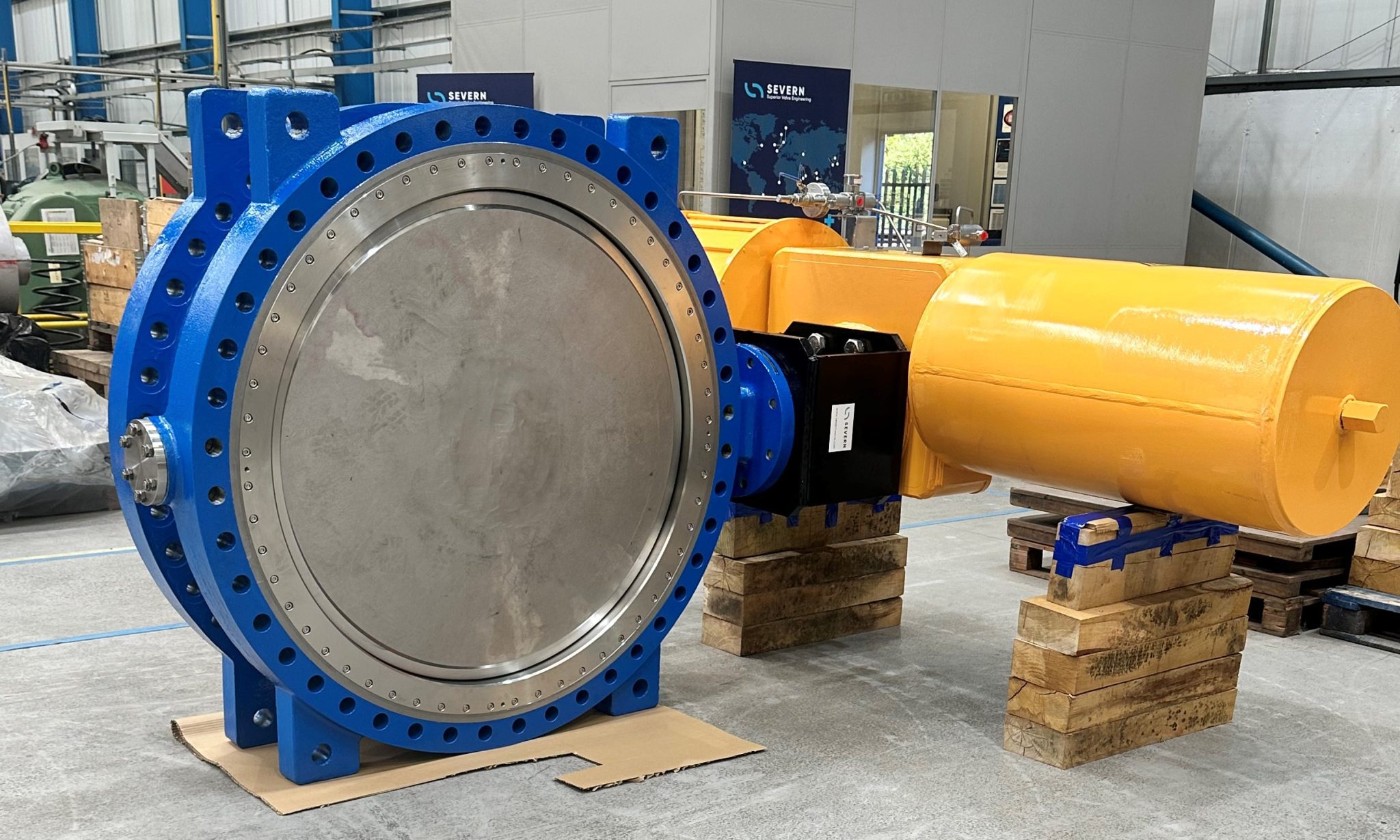 Severn Manufacture 48'' Butterfly Valve's for Ground Flare Project